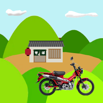 ハンターカブ de 食べ巡り#23: CUBれてます